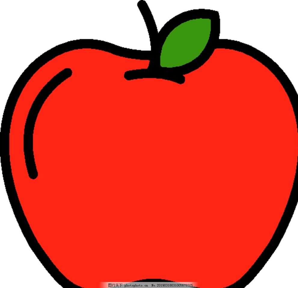 苹果卡通图片_其他_其他-图行天下素材网
